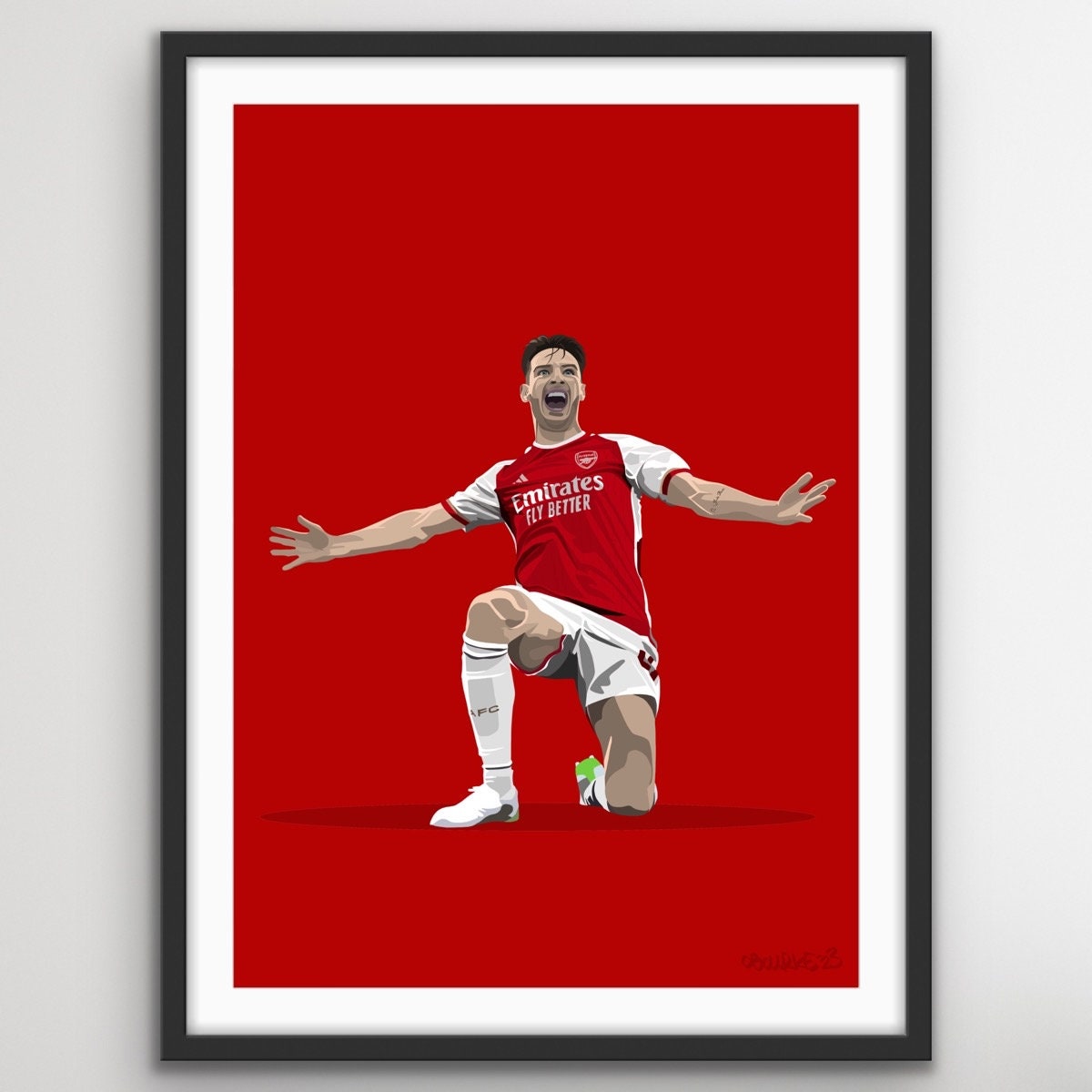 Declan Rice Iconic Moment – Carl Bourke Art